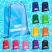 Personalised Swimming Bag Kids Drawstring Swim Bag With Any Name ...