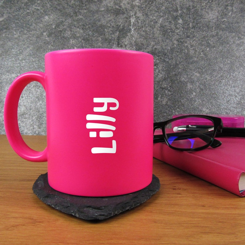 Personalised Neon Mug Ceramic Mug Fluorescent 310ml Tea Cup - Etsy