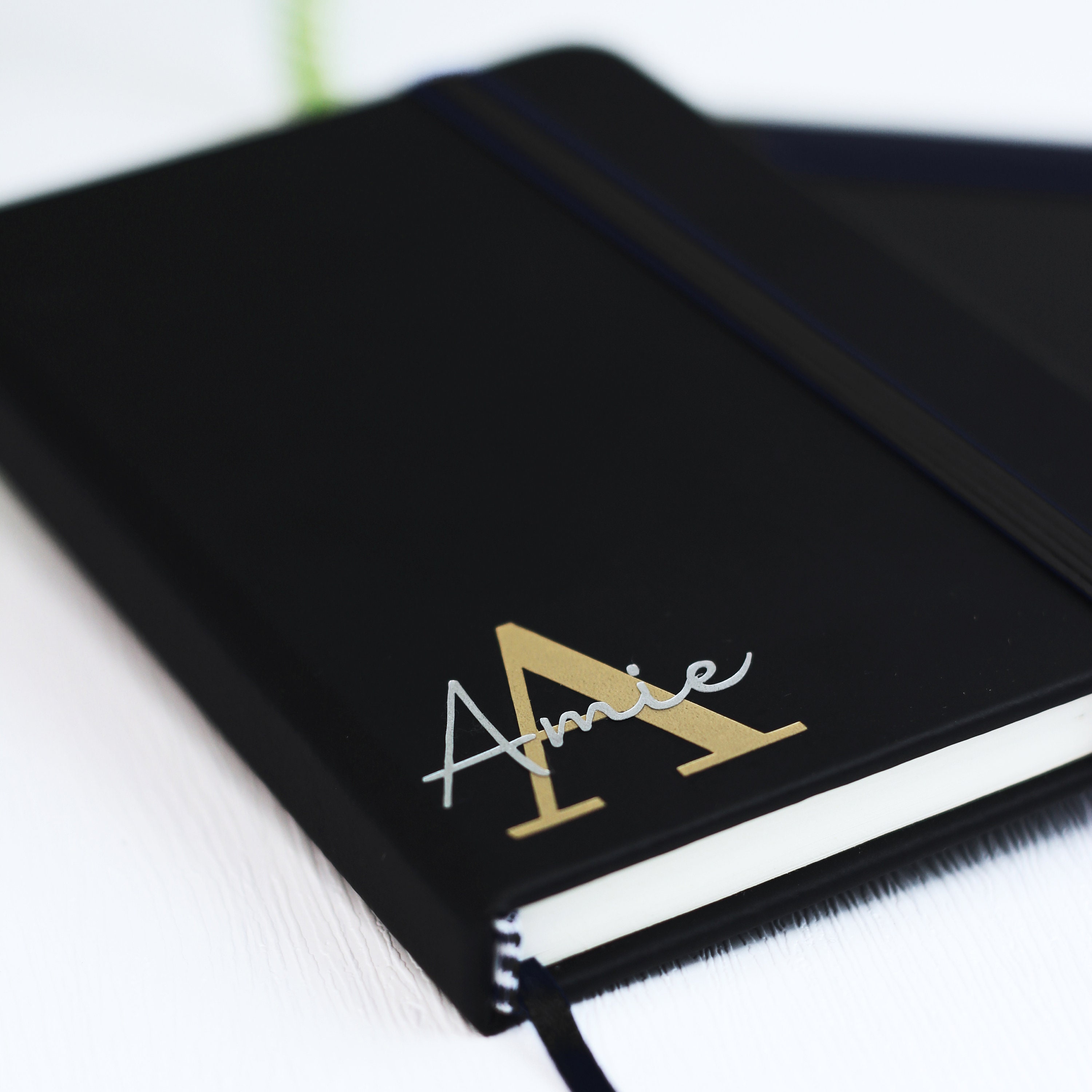 Soft Touch Hardback Personalised A6 A5 A4 Monogram Notebook - Etsy UK