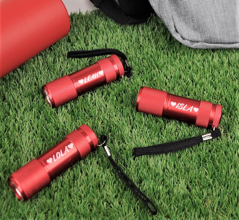 Personalised Hand Torch 6 LED Battery Powered Aluminium - Etsy UK