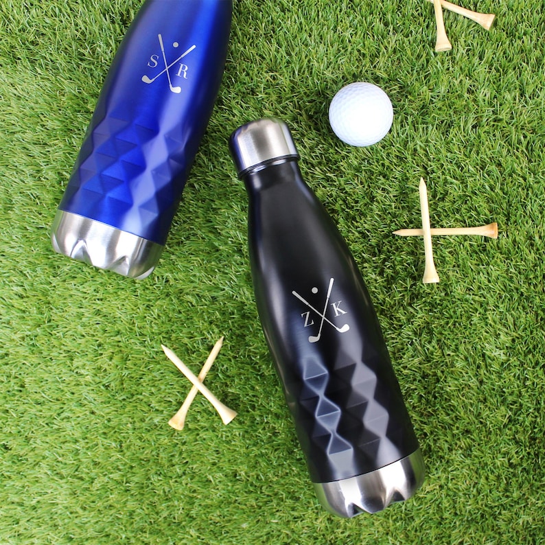 Personalised Golf Water Bottle | Insulated Golf Flask 500ml | Custom ...