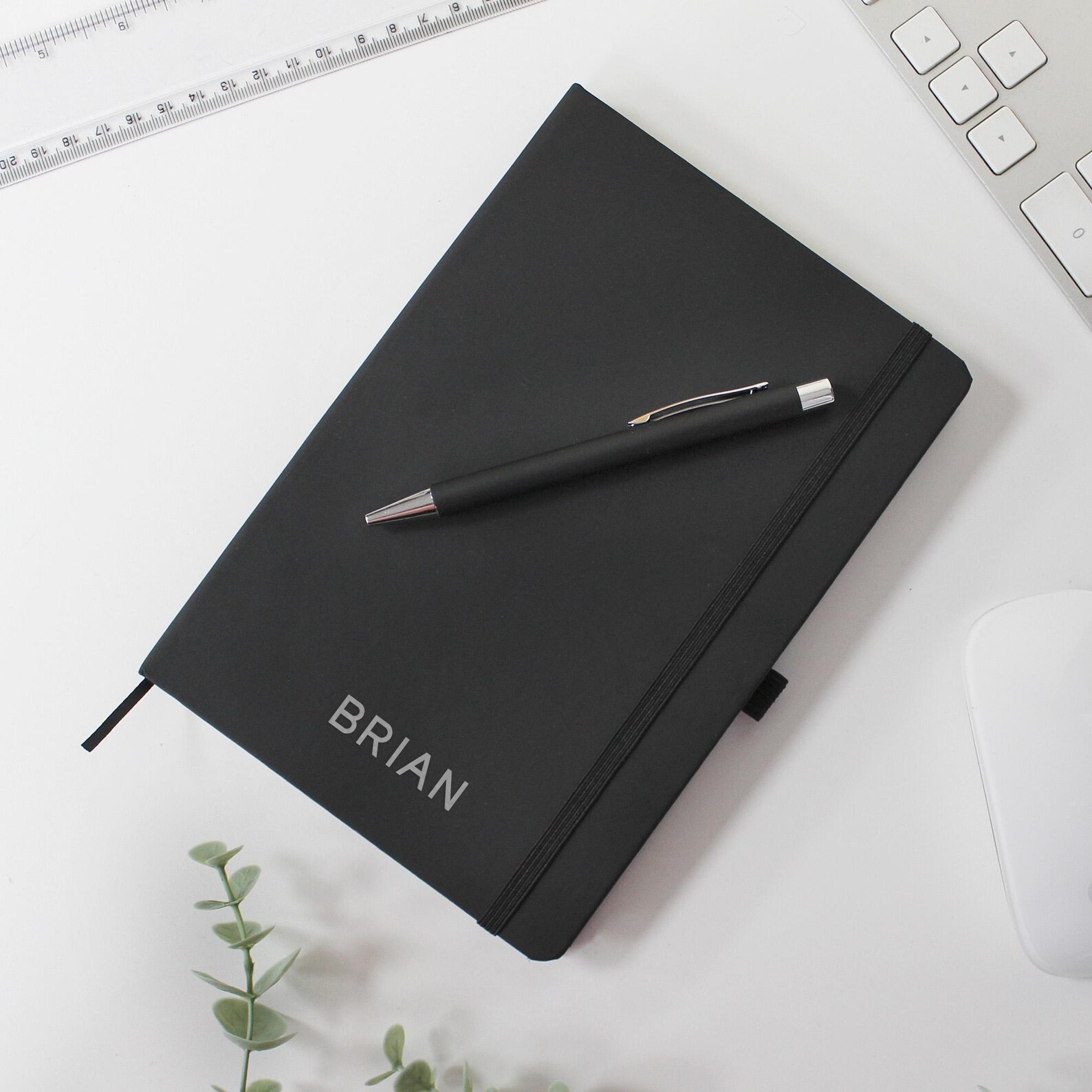 Personalised Notebook & Pen and Bottle Set, Corporate Gift for Staff ...