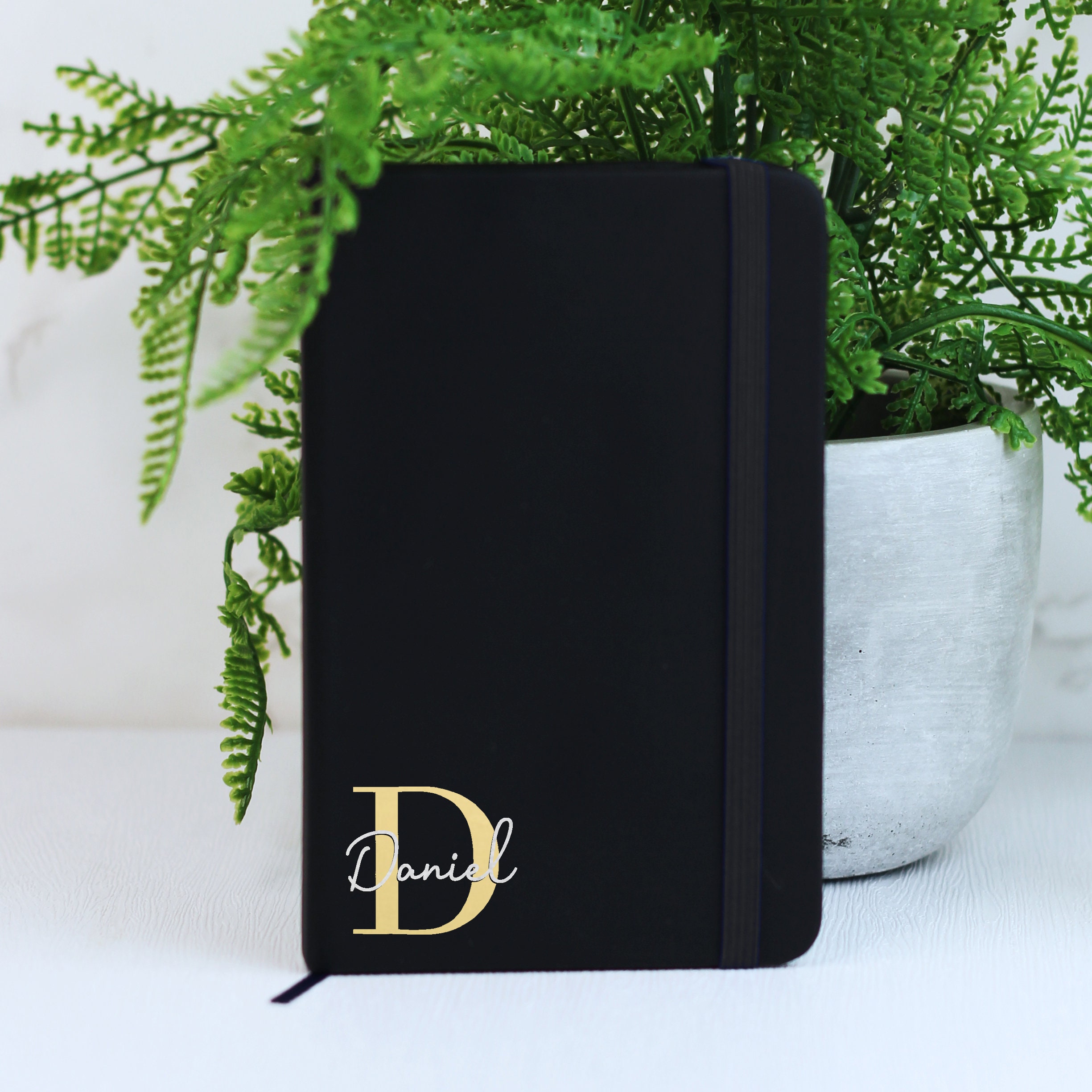 Soft Touch Hardback Personalised A6 A5 A4 Monogram Notebook - Etsy UK