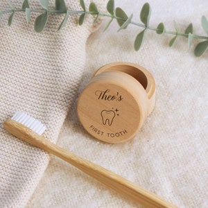 Personalised First Tooth and Curl Set, Baby’s First Gift, New Baby ...