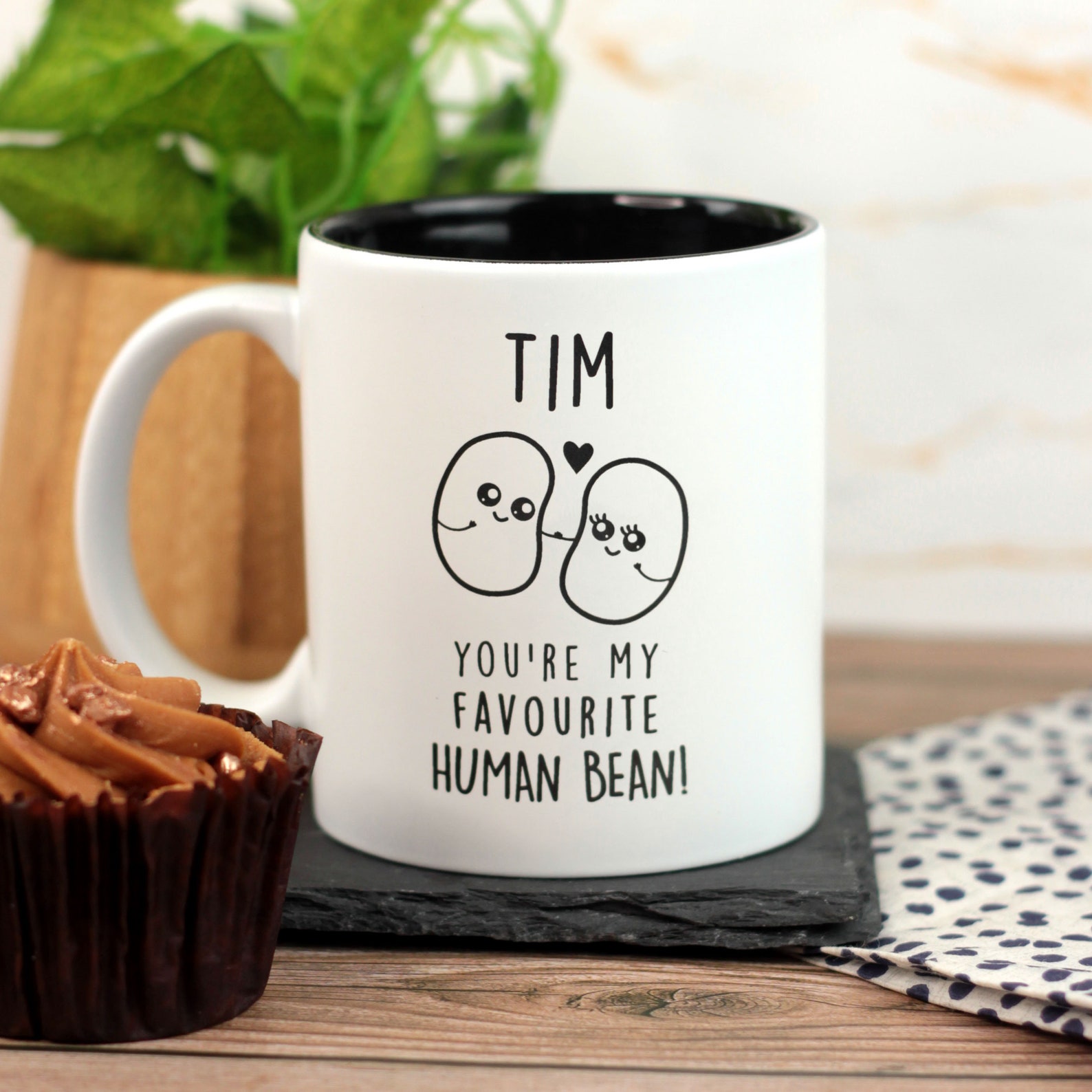 You're My Favourite Human Bean Mug, Personalised Valentines Gift for ...