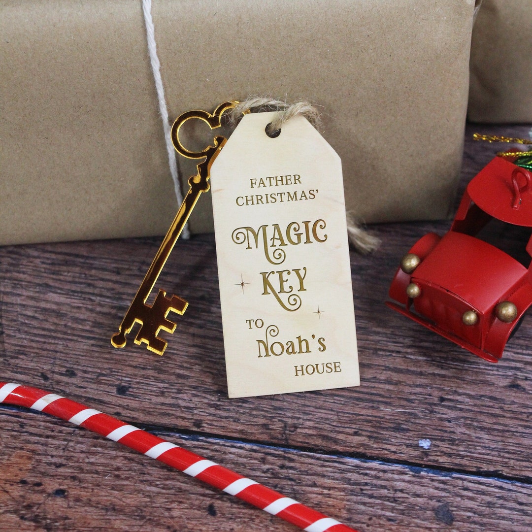 Personalised Santa Key, No Chimney Christmas Key, Xmas Eve Tradition ...