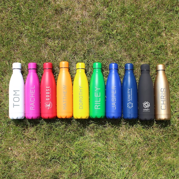 Metal Water Bottles. - Etsy UK