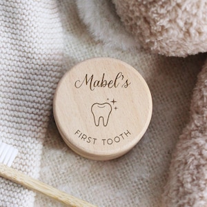 Personalised First Tooth and Curl Set, Baby’s First Gift, New Baby ...
