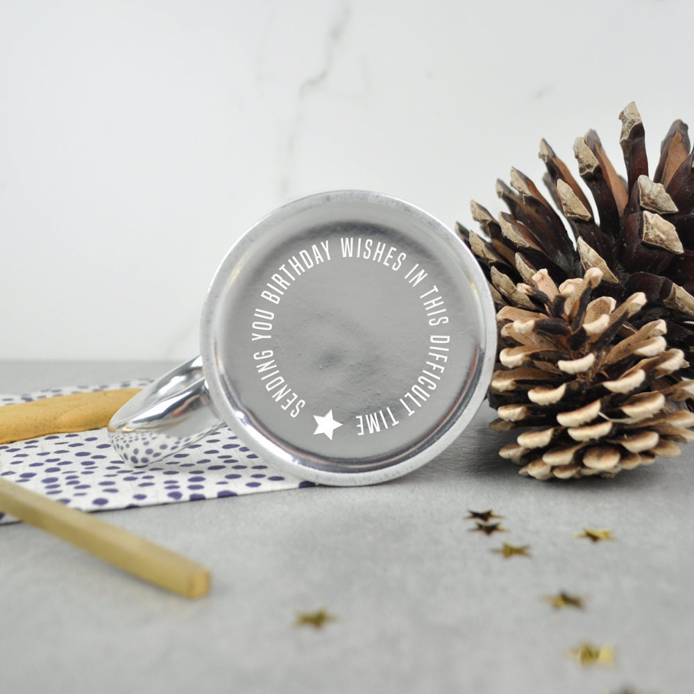 Personalised Silver Gold Metallic Coffee Cup / Tea Mug | Etsy