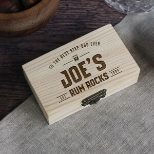 Rum Stones Box With 8 Reusable Ice Cubes, Valentines Gift for Boyfriend ...