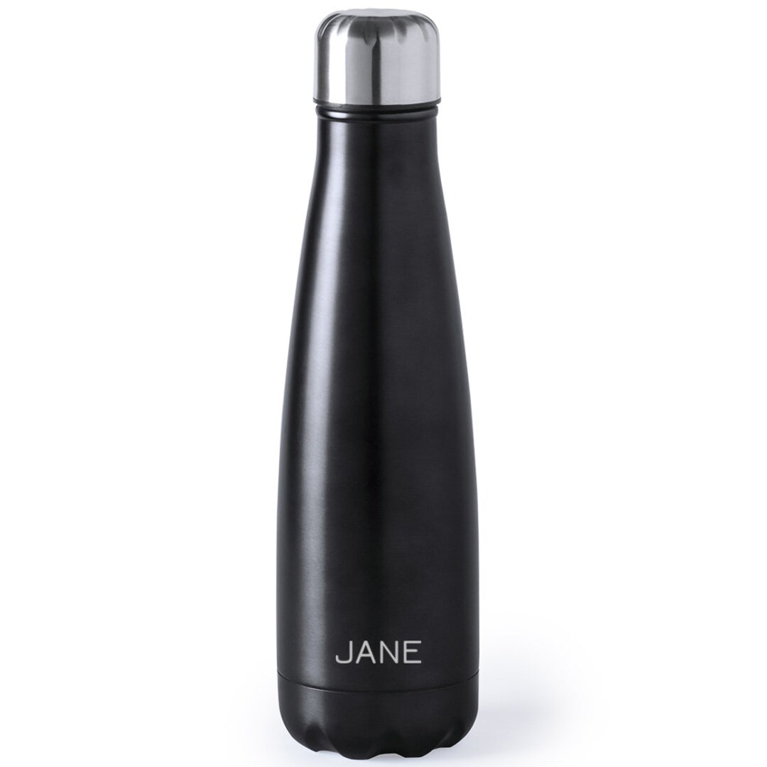 Personalised Metal Water Bottle 630ml - Reusable Engraved Chilly Flask ...