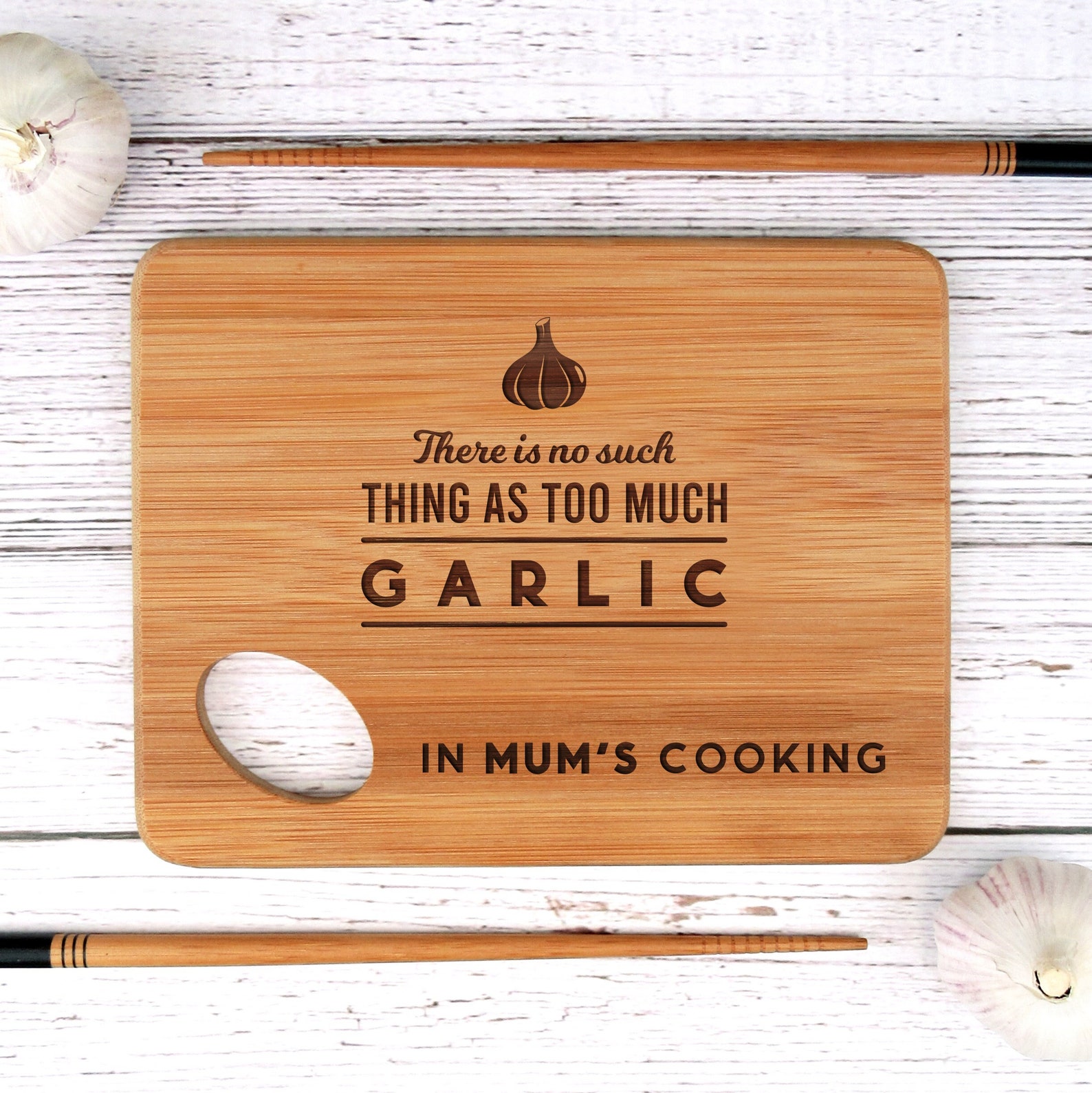 Garlic Lover Gift, There is No Such Thing as Too Much Garlic, Small ...