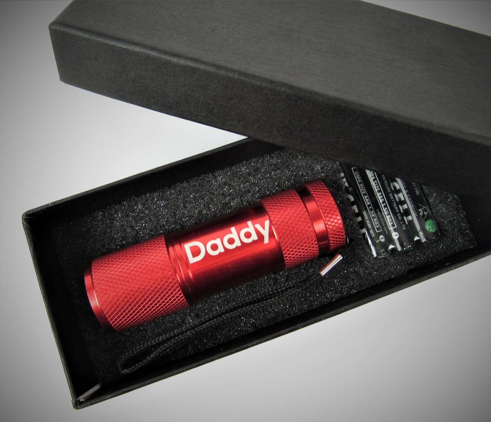 Personalised Hand Torch 6 LED Battery Powered Aluminium | Etsy