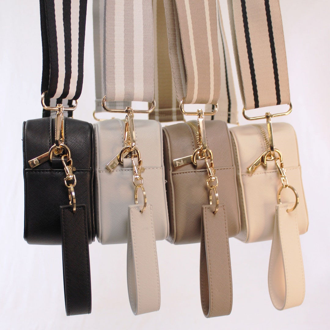 Monogram Cross Body Bag, Personalised Shoulder Bag With Strap, PU ...