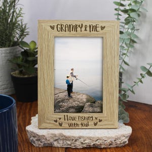 Grandad & Me Photo Frame | Personalised Grandad Gift | Wooden Picture ...