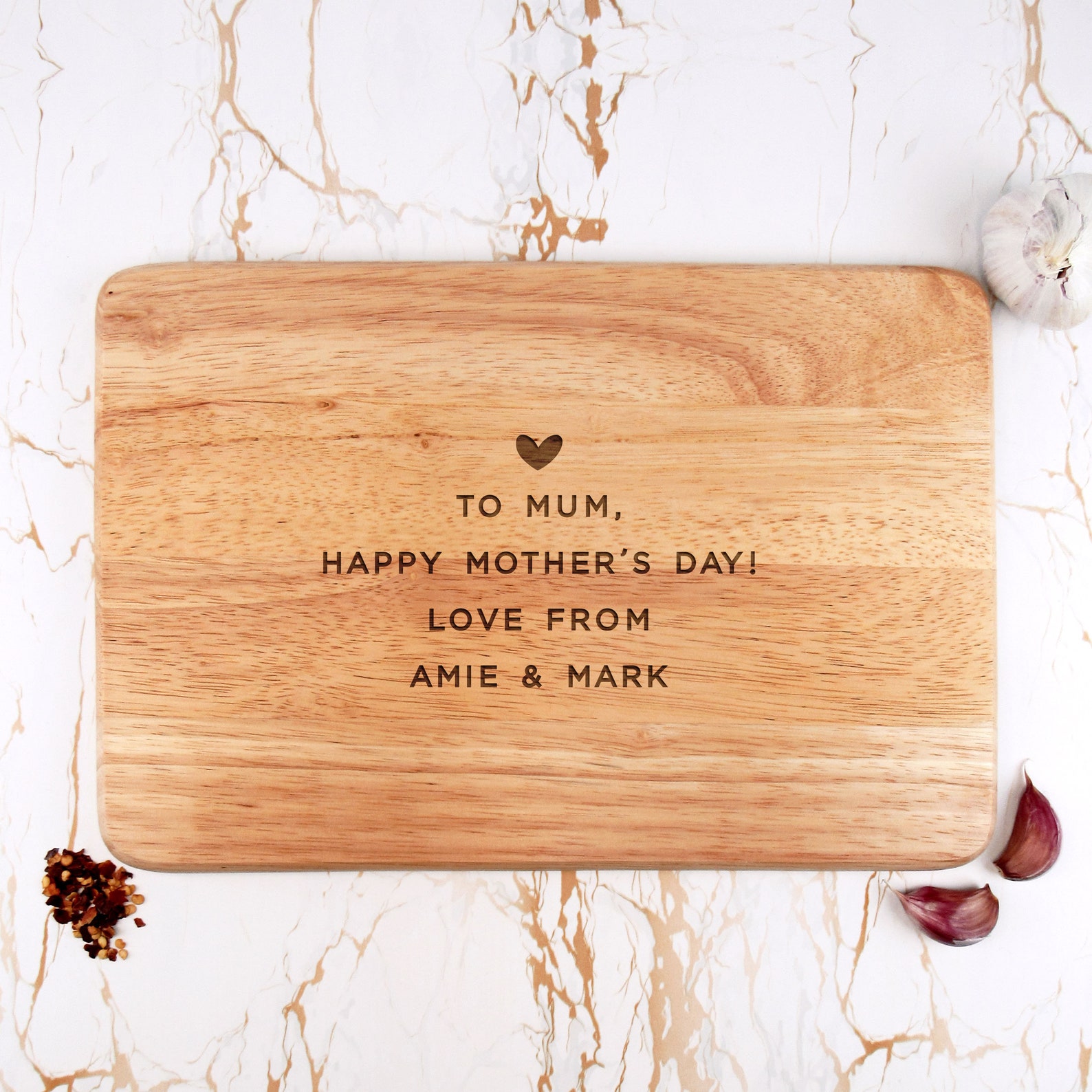 Mums Personalised Wooden Cutting Board, Mum's Kitchen, Wood Chopping ...