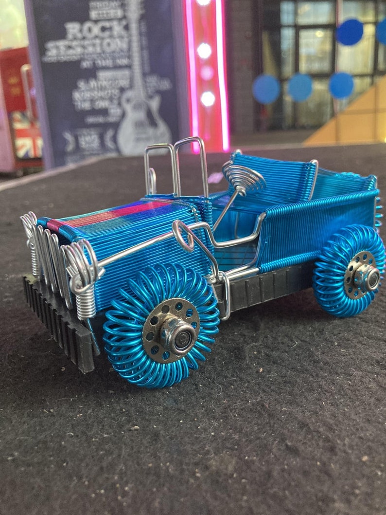 Real handicraft handcrafted metal car | Etsy