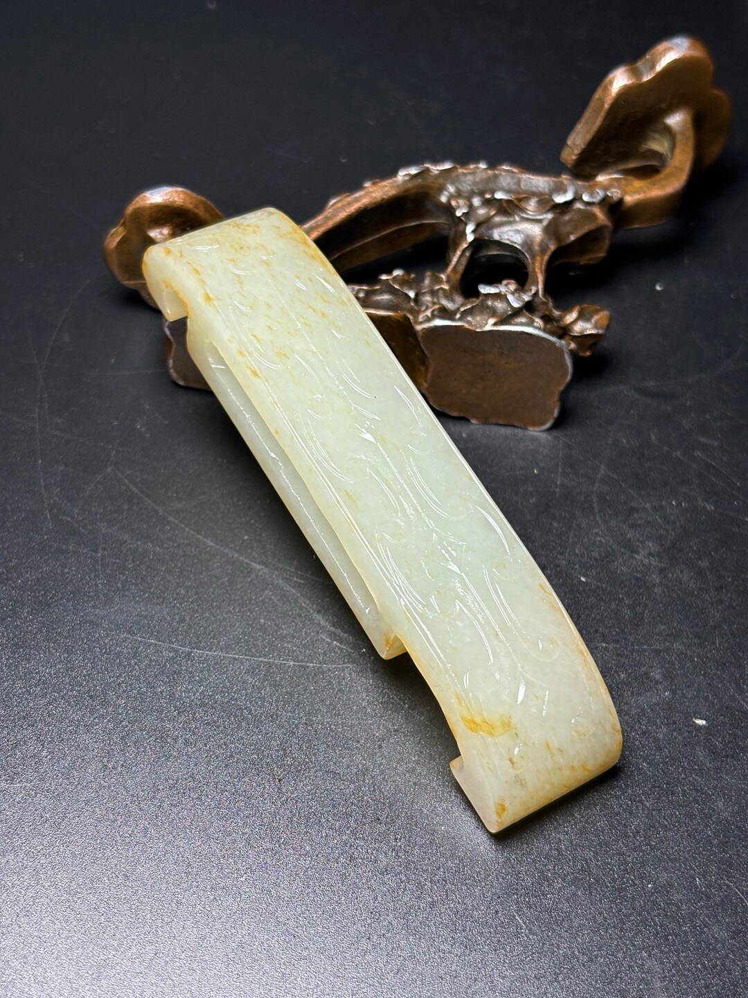 Beautiful and Rare Ruyi Pattern Sword Ornament Hand Carved From Chinese ...