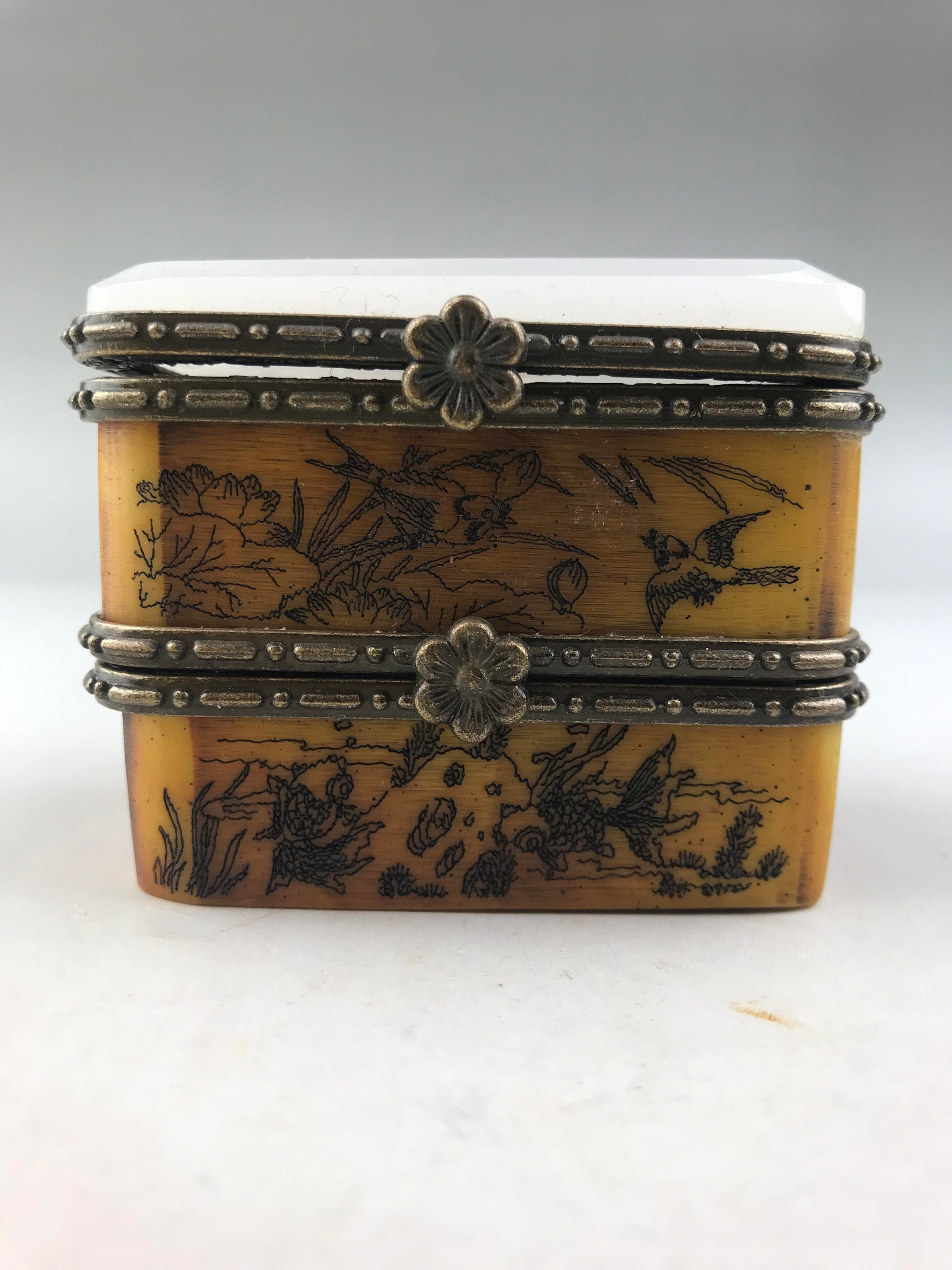 Chinese Collection Jade Jewelry Box Hand-painted - Etsy