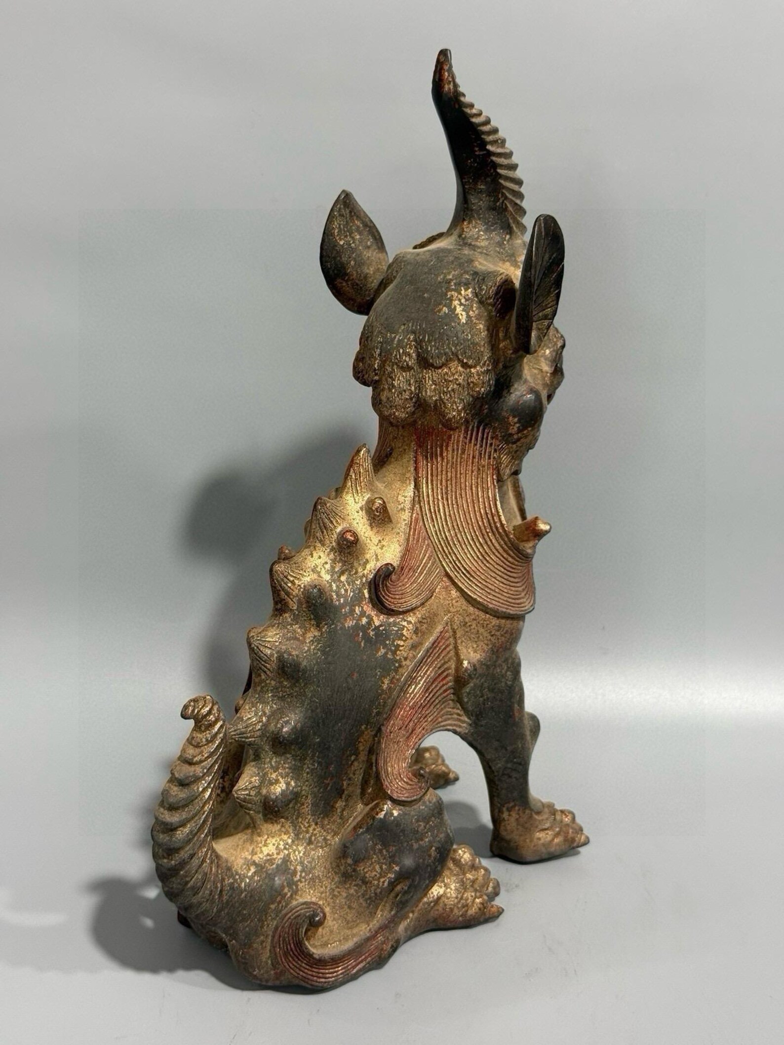 Exquisite and Rare Pure Copper Unicorn Statue Ornament Handmade From ...