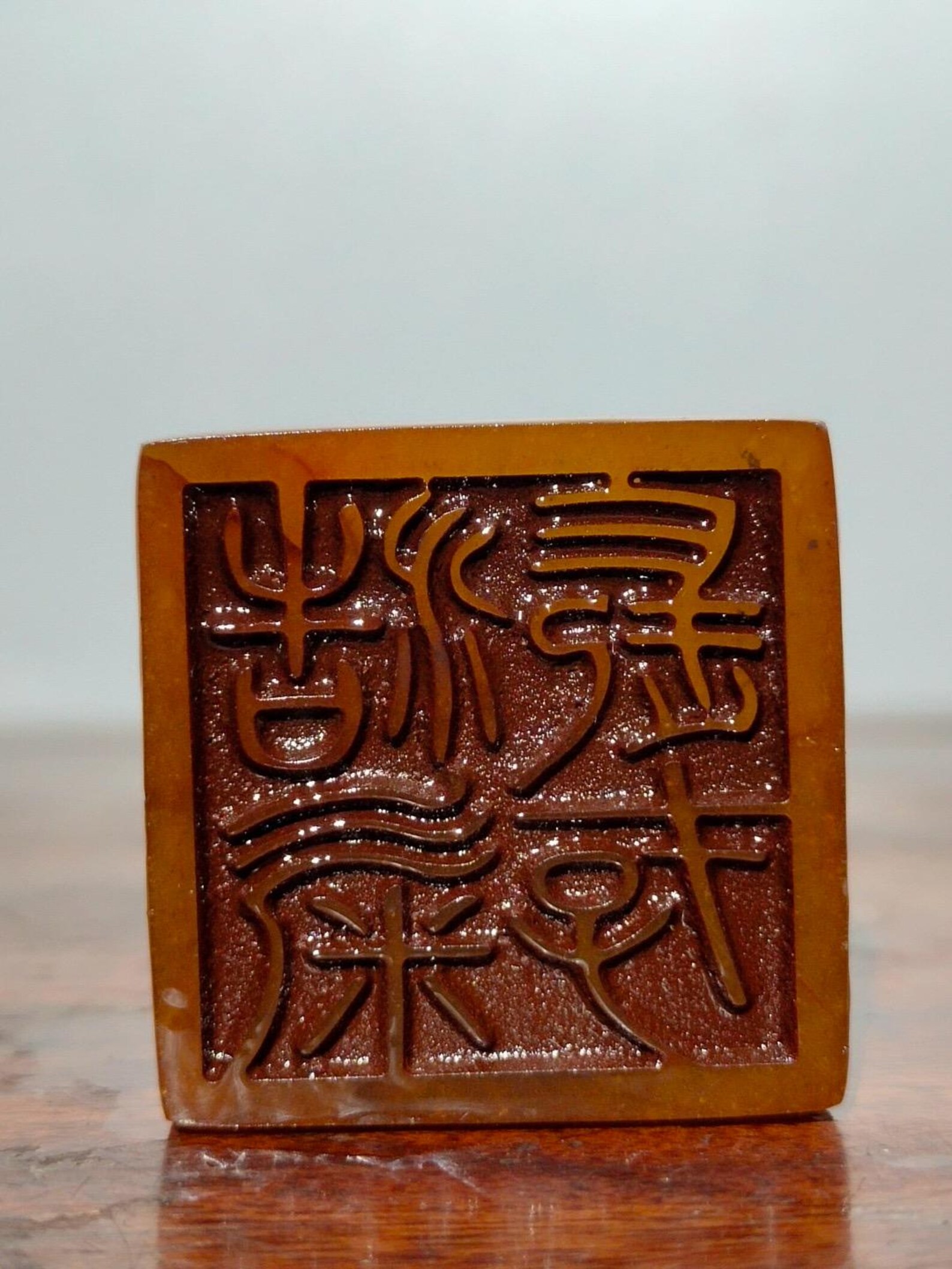 Exquisite Hand-carved Chinese Antique Tianhuang Stone Buddha Hand Seal ...