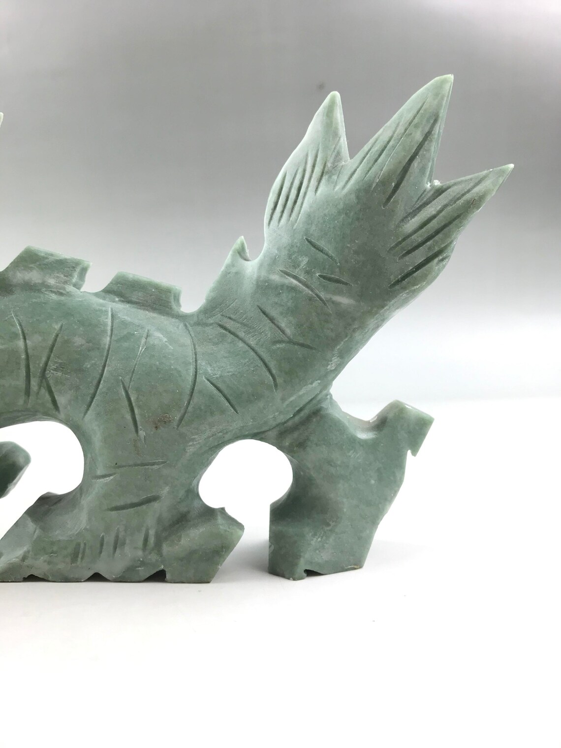 A Dragon Carved by Hand on a Large Pure Natural Jade Statue in China - Etsy