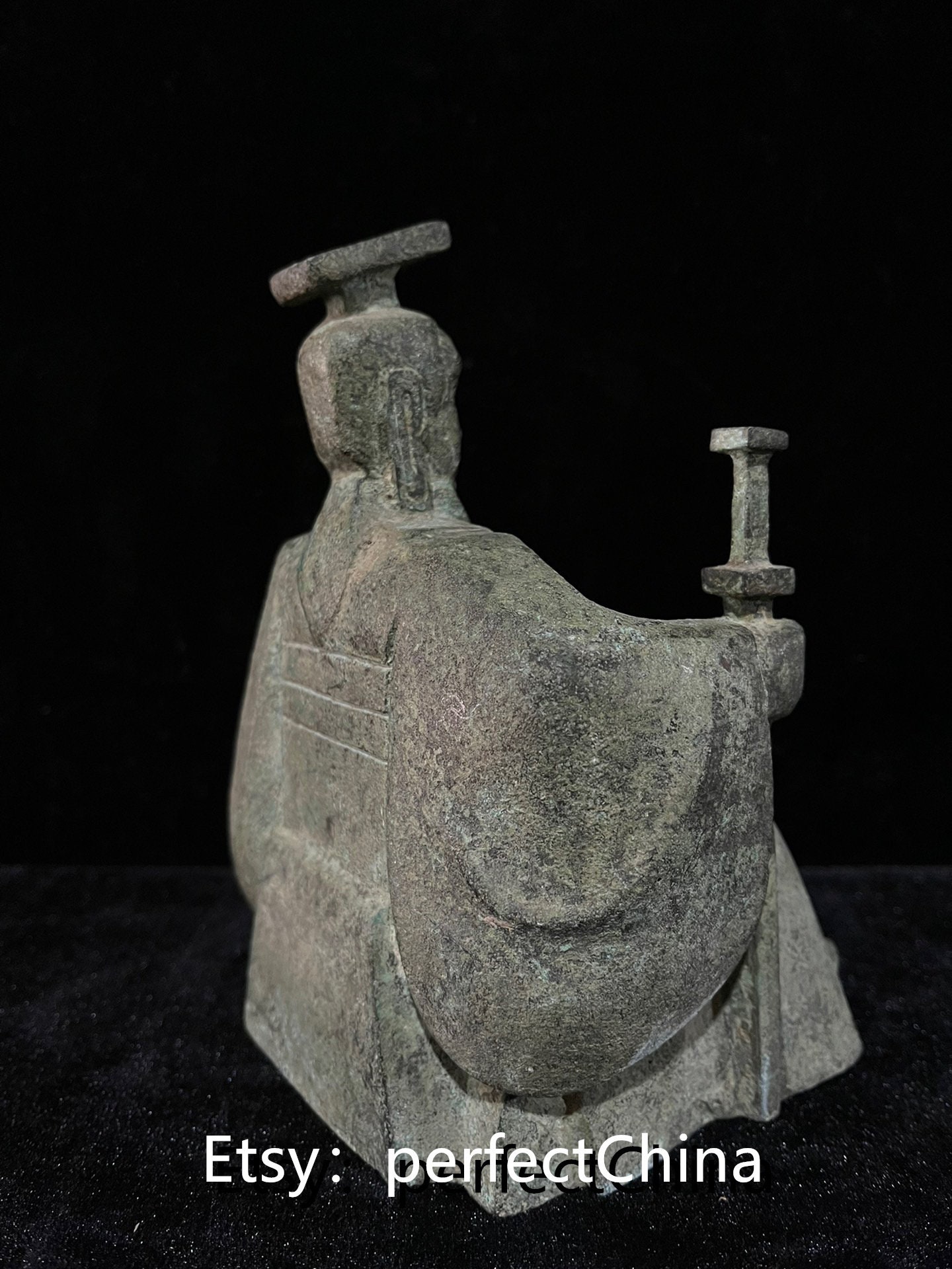 Chinese Antique Hand-carved Copper Red Spot Green Rust Qin - Etsy