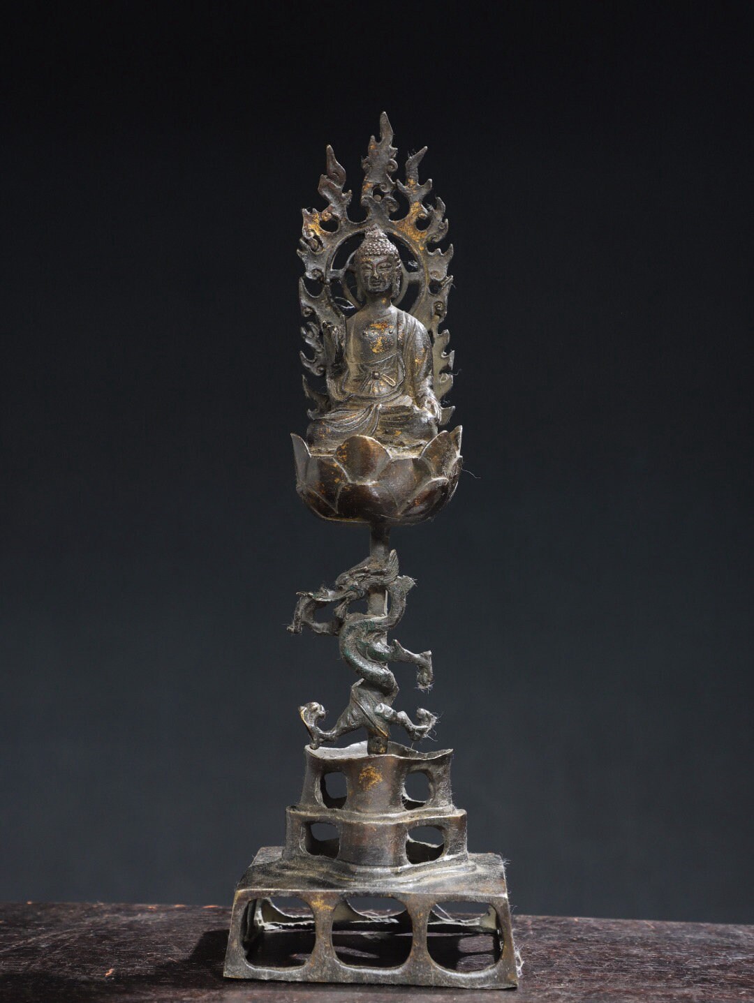 Exquisite and Rare Pure Copper Hand-made Chinese Antique Buddha Statue ...