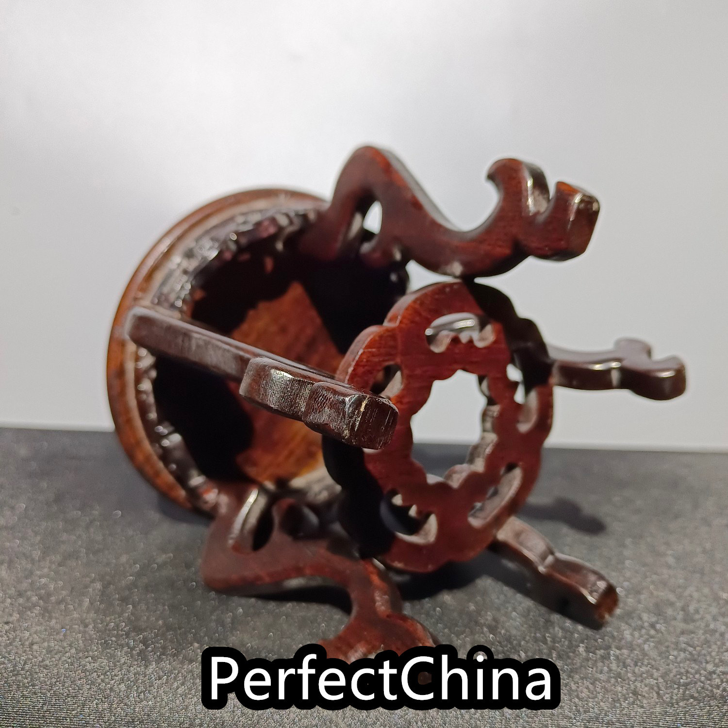 Chinese Antique Hand-carved Old Wooden Tea Table Round Table | Etsy