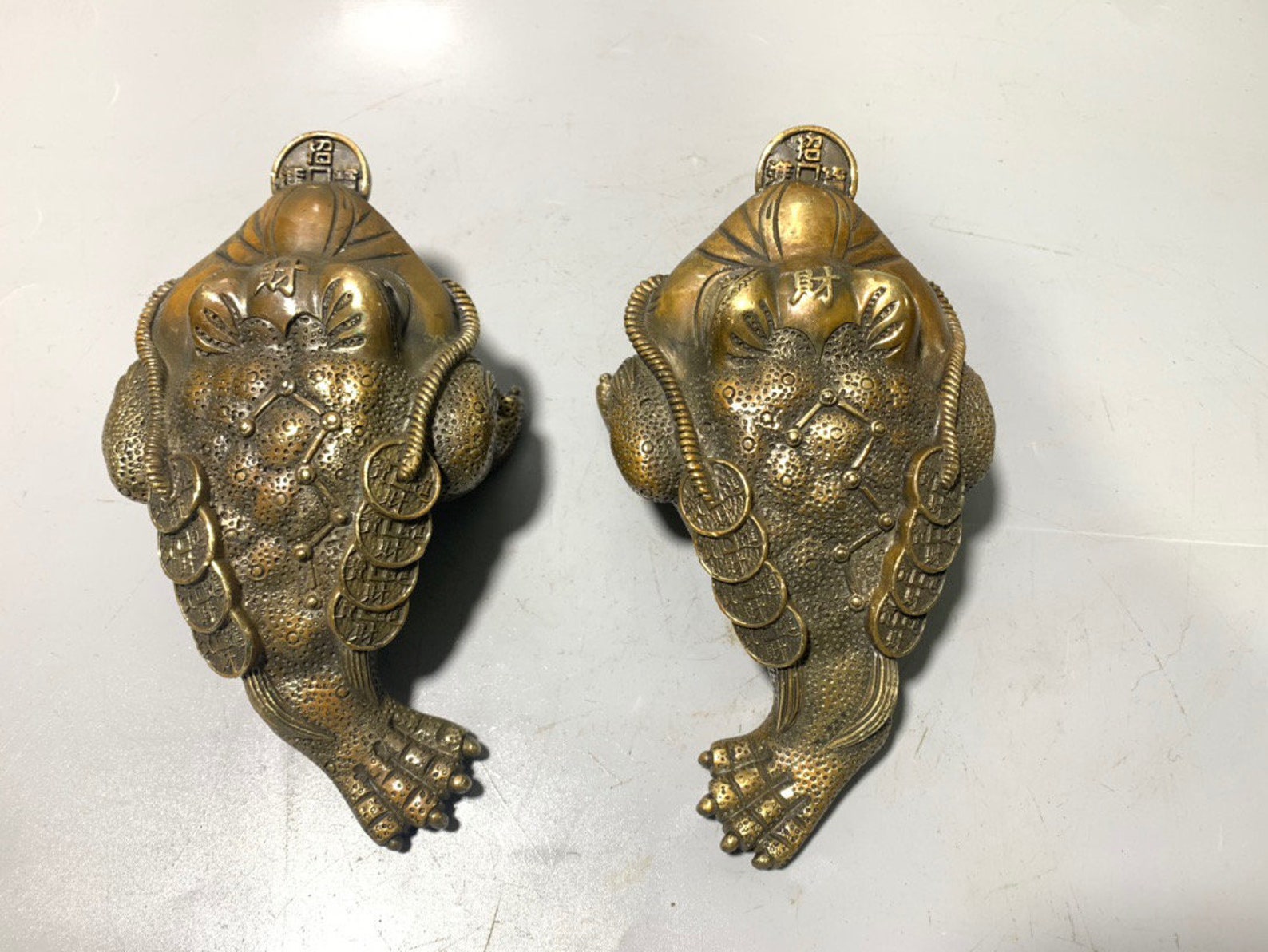 Chinese Antique Pure Copper Three-legged Golden Toad Handmade - Etsy