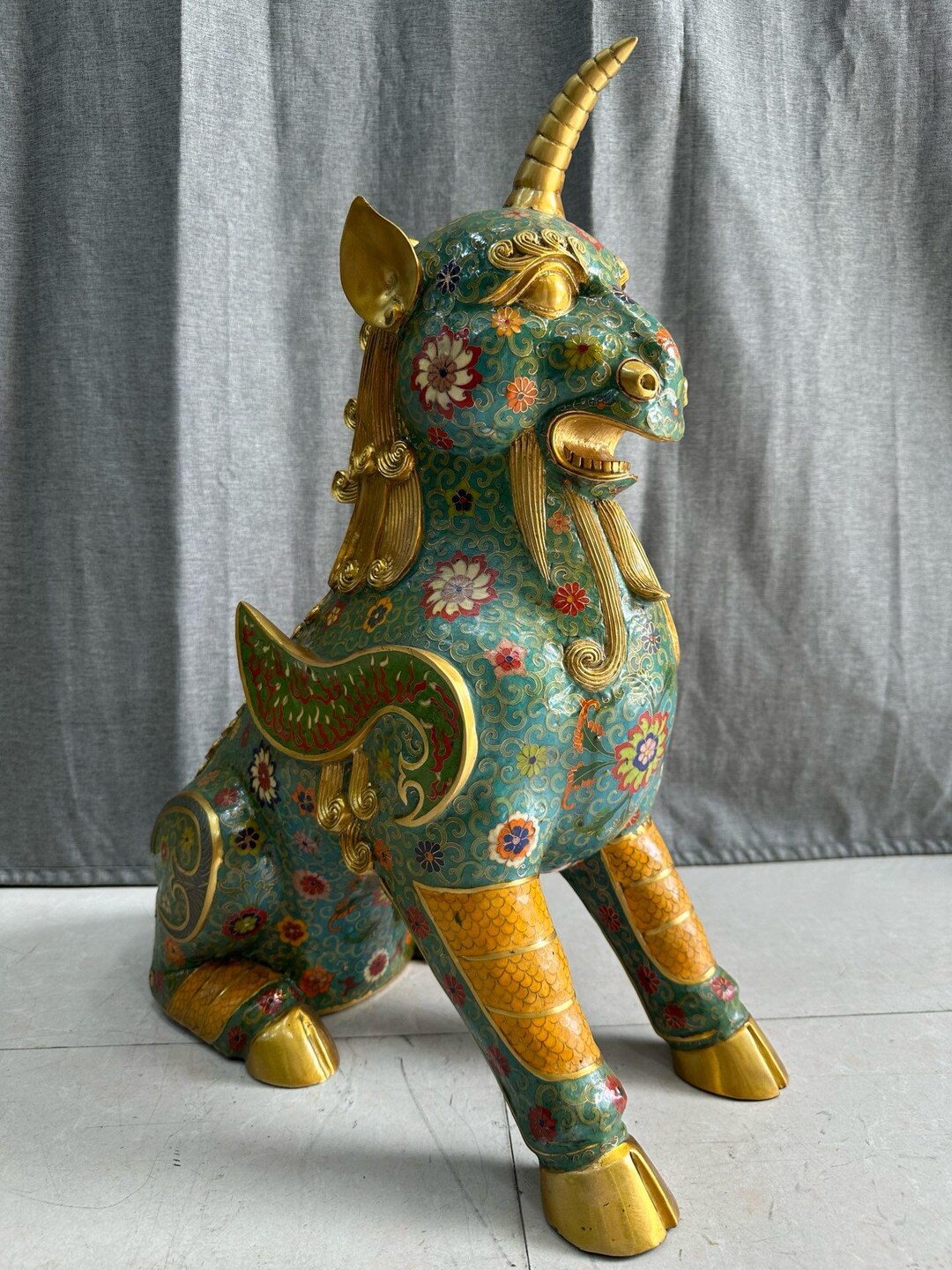 Chinese Antique Pure Hand-made Large Exquisite Rare Pure Copper ...