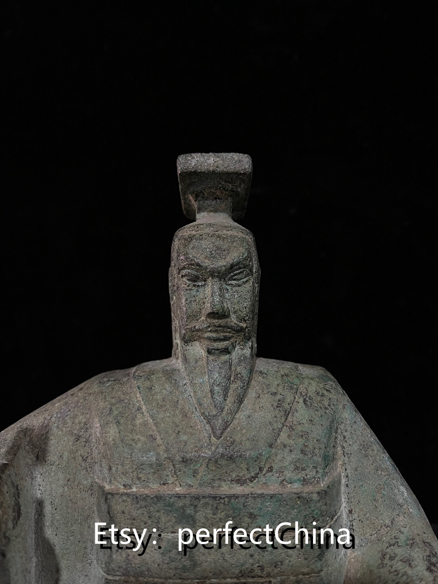 Chinese Antique Hand-carved Copper Red Spot Green Rust Qin - Etsy