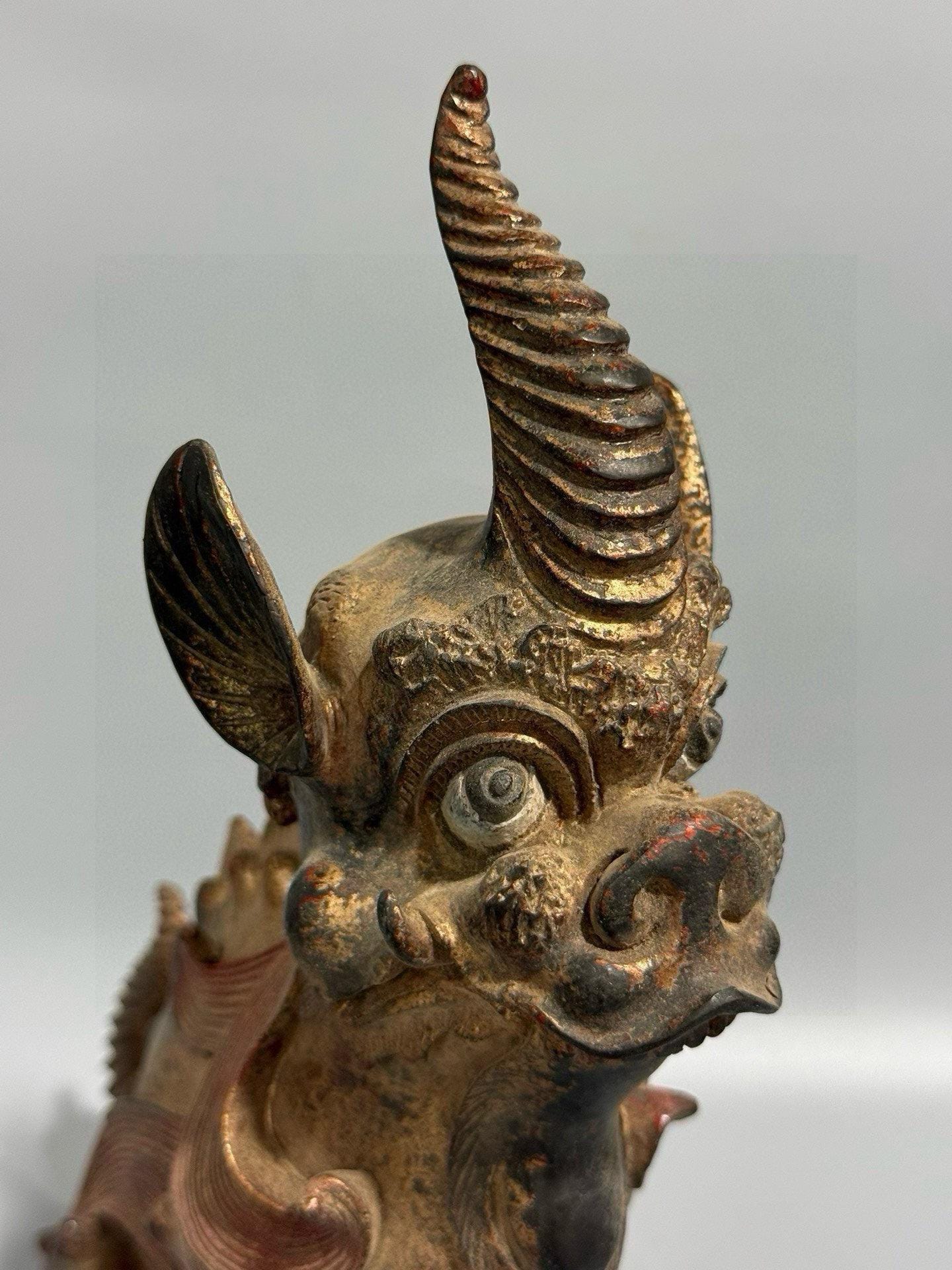 Exquisite and Rare Pure Copper Unicorn Statue Ornament Handmade From ...