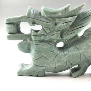 A Dragon Carved by Hand on a Large Pure Natural Jade Statue in China - Etsy