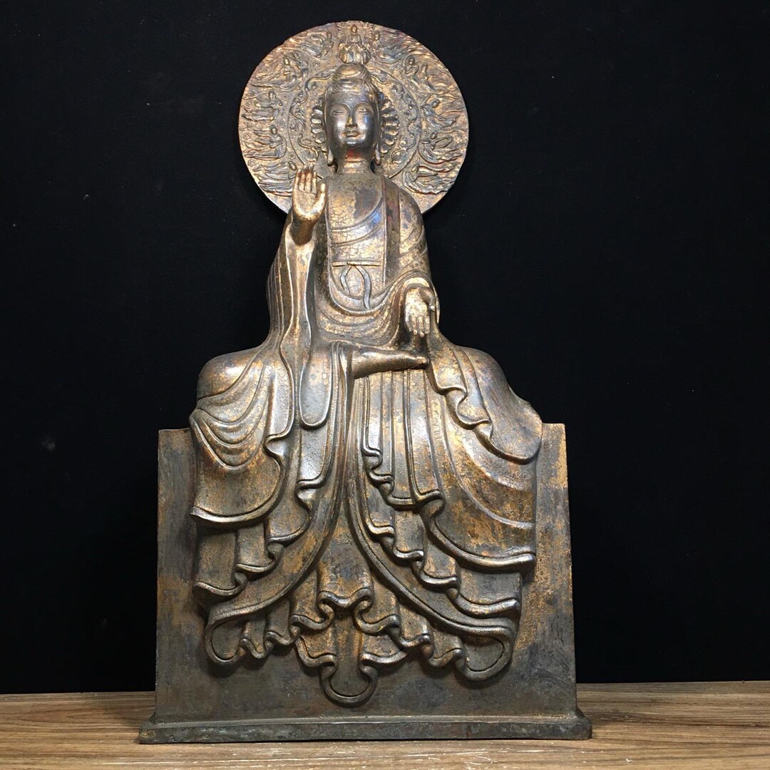 Exquisite and Rare Pure Bronze Northern Wei Dynasty Buddha Statue ...