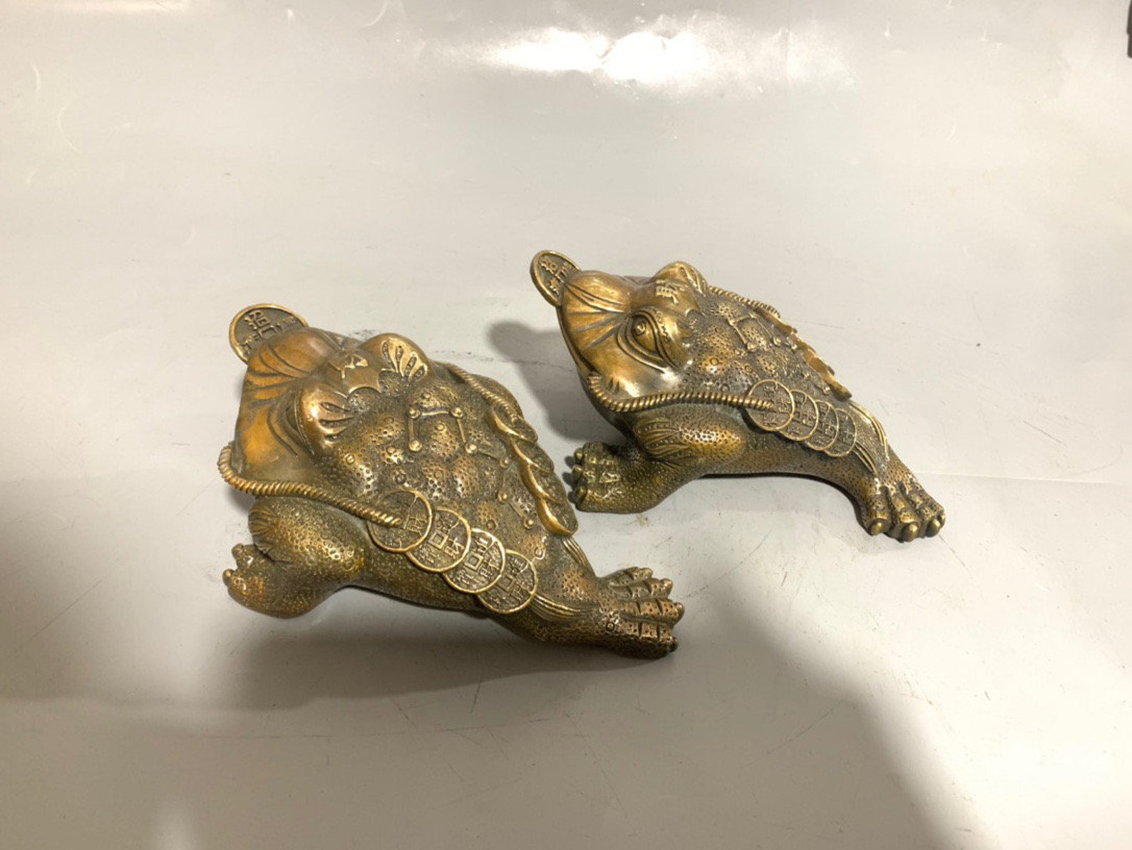 Chinese Antique Pure Copper Three-legged Golden Toad Handmade - Etsy