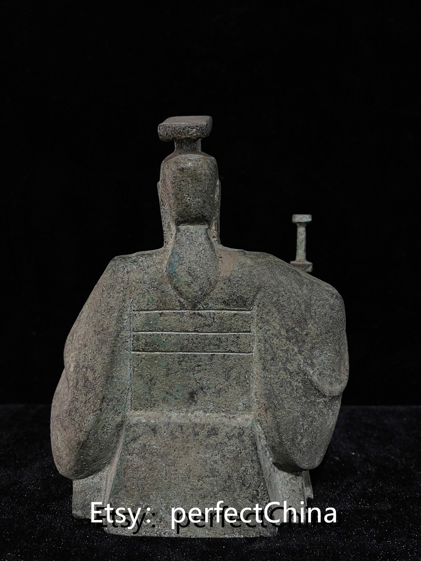 Chinese Antique Hand-carved Copper Red Spot Green Rust Qin - Etsy