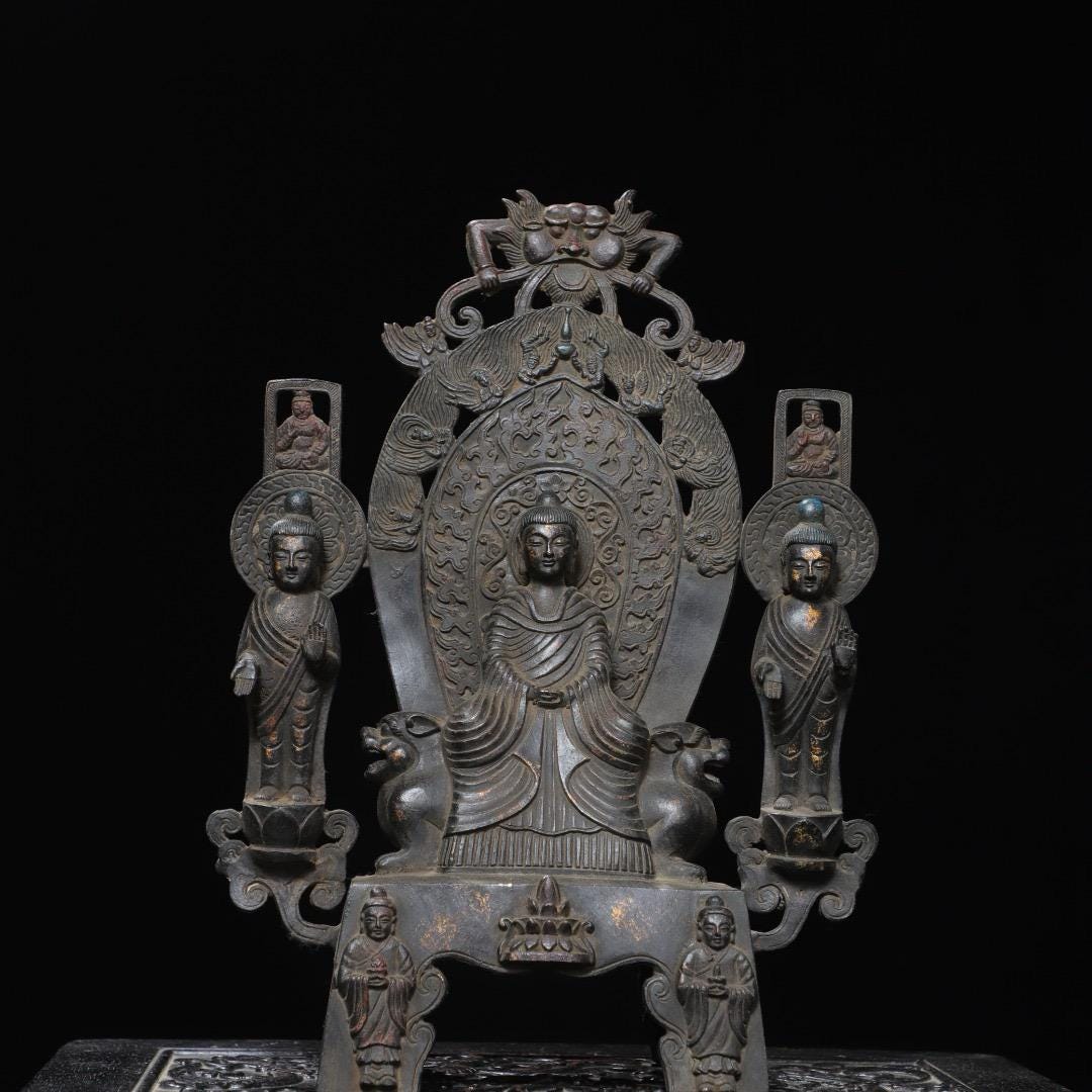 Chinese Antique Pure Handcrafted Exquisite Rare Pure Copper Northern ...