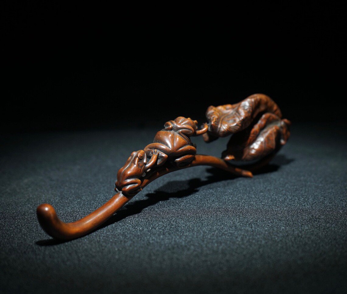 Chinese Antique Boxwood Hand-crafted Carefully Carved Frog Pen - Etsy