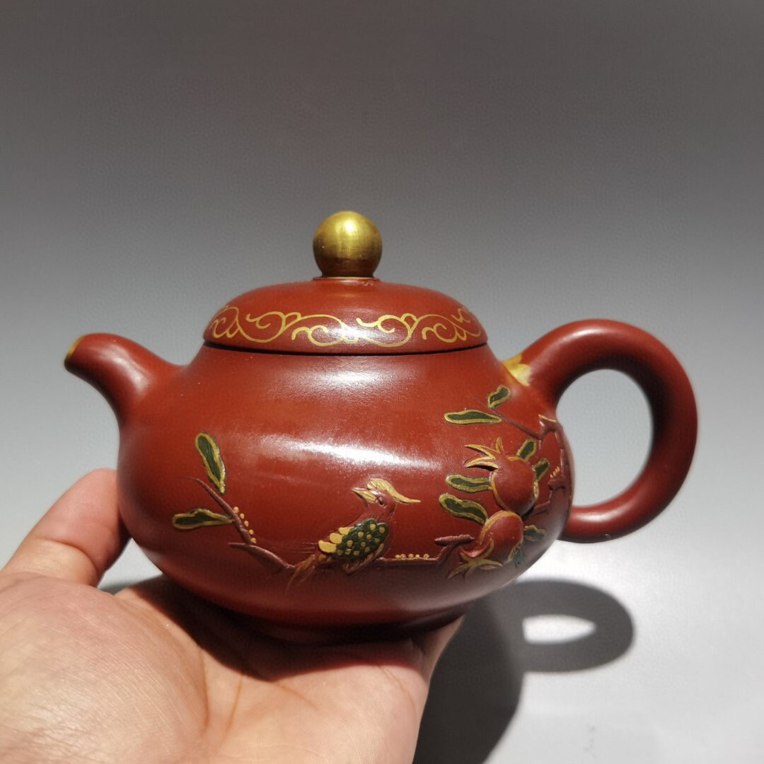 Chinese Antique Handmade Clay Painted Exquisite and Rare Red - Etsy