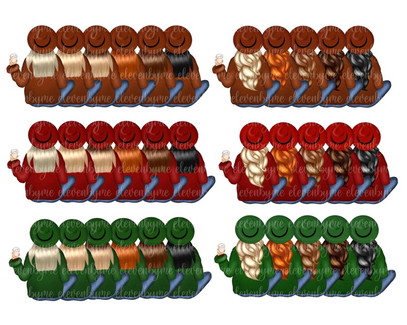 Autumn Girl Clipart Best Friends Fall Clipart Pumpkin - Etsy UK