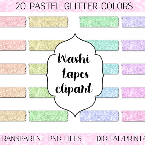 Glitter Washi Tape - Etsy