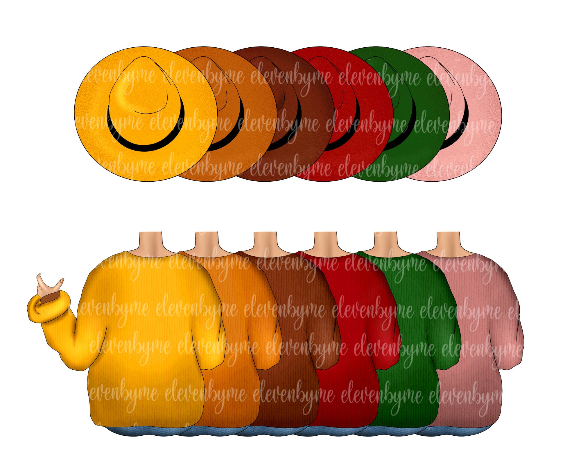 Autumn Girl Clipart Best Friends Fall Clipart Pumpkin - Etsy UK