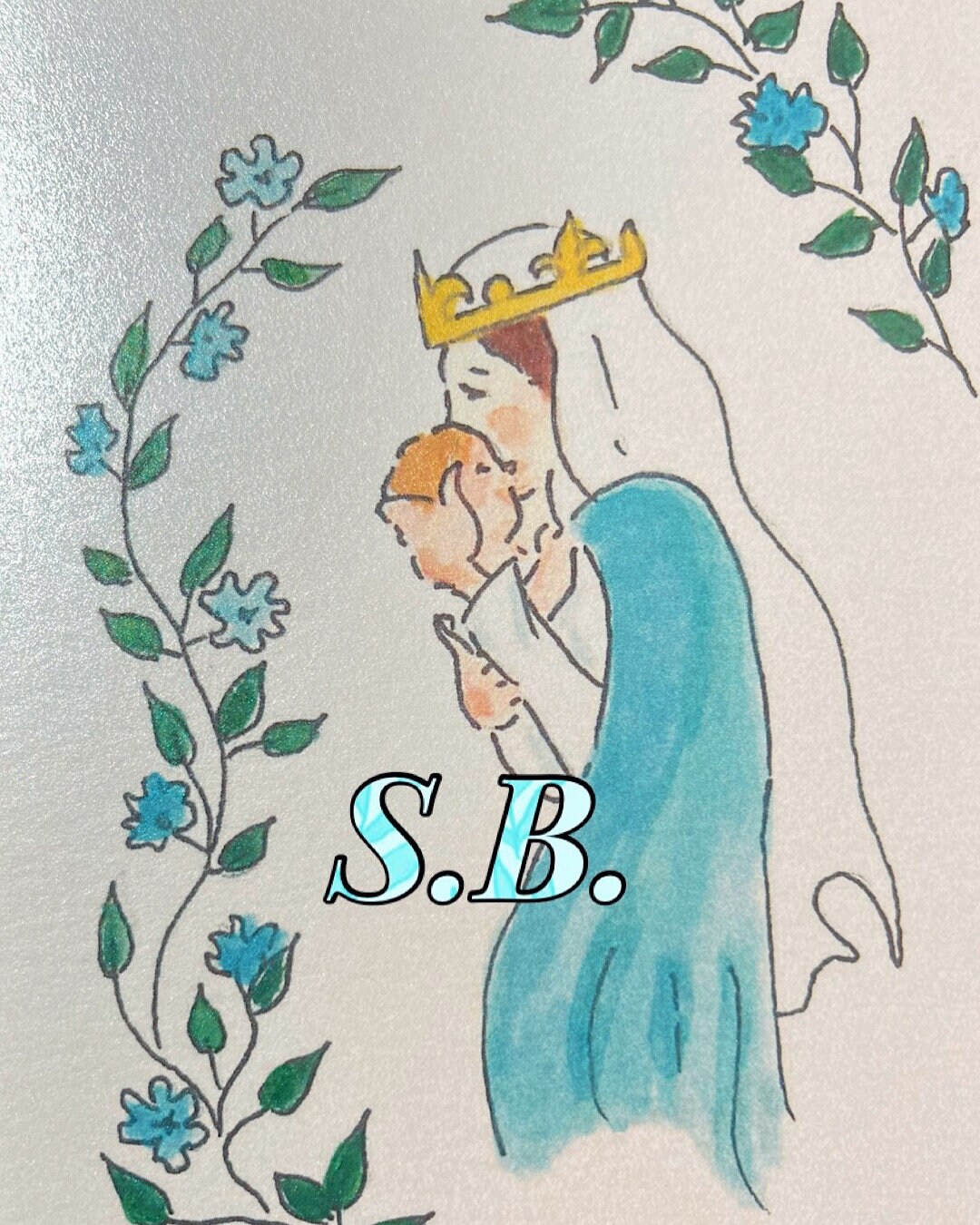 The Blessed Virgin and Child - Etsy