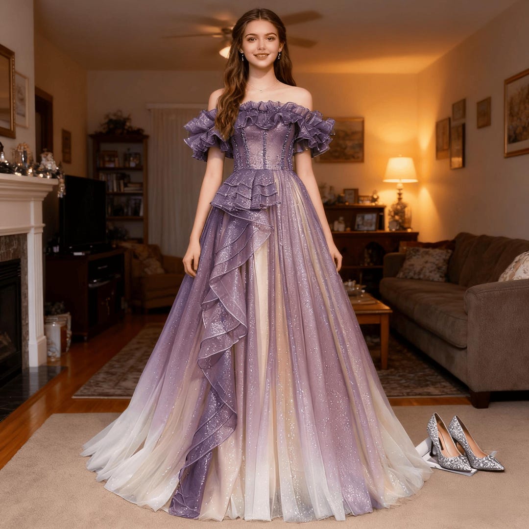 Purple off Shoulder Formal Evening Gown,maxi Dress,wedding Party Dress ...