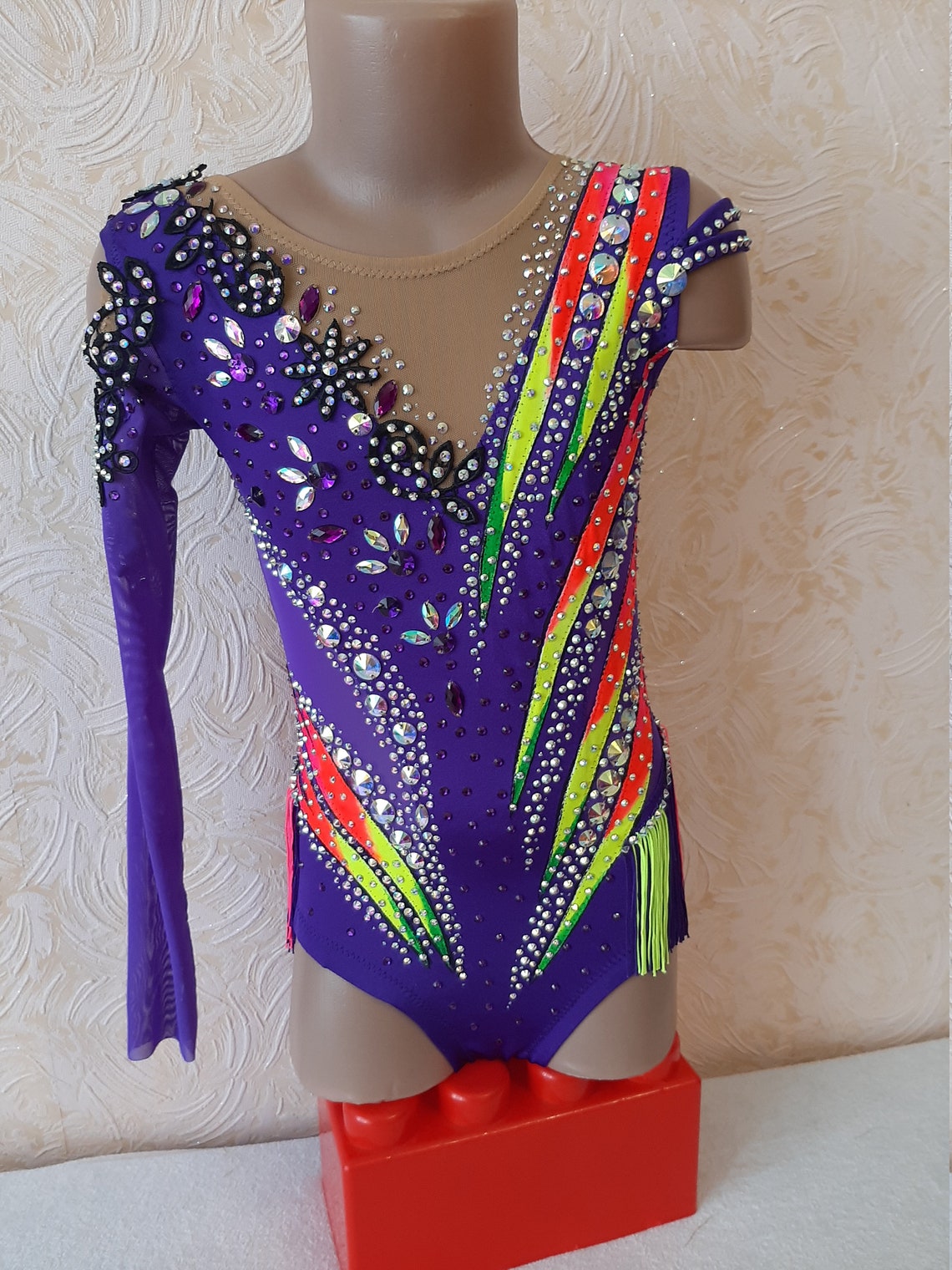 RG Leotard/ Custom Made Girls Rhythmic Gymnastics Leotard, Acrobatics ...