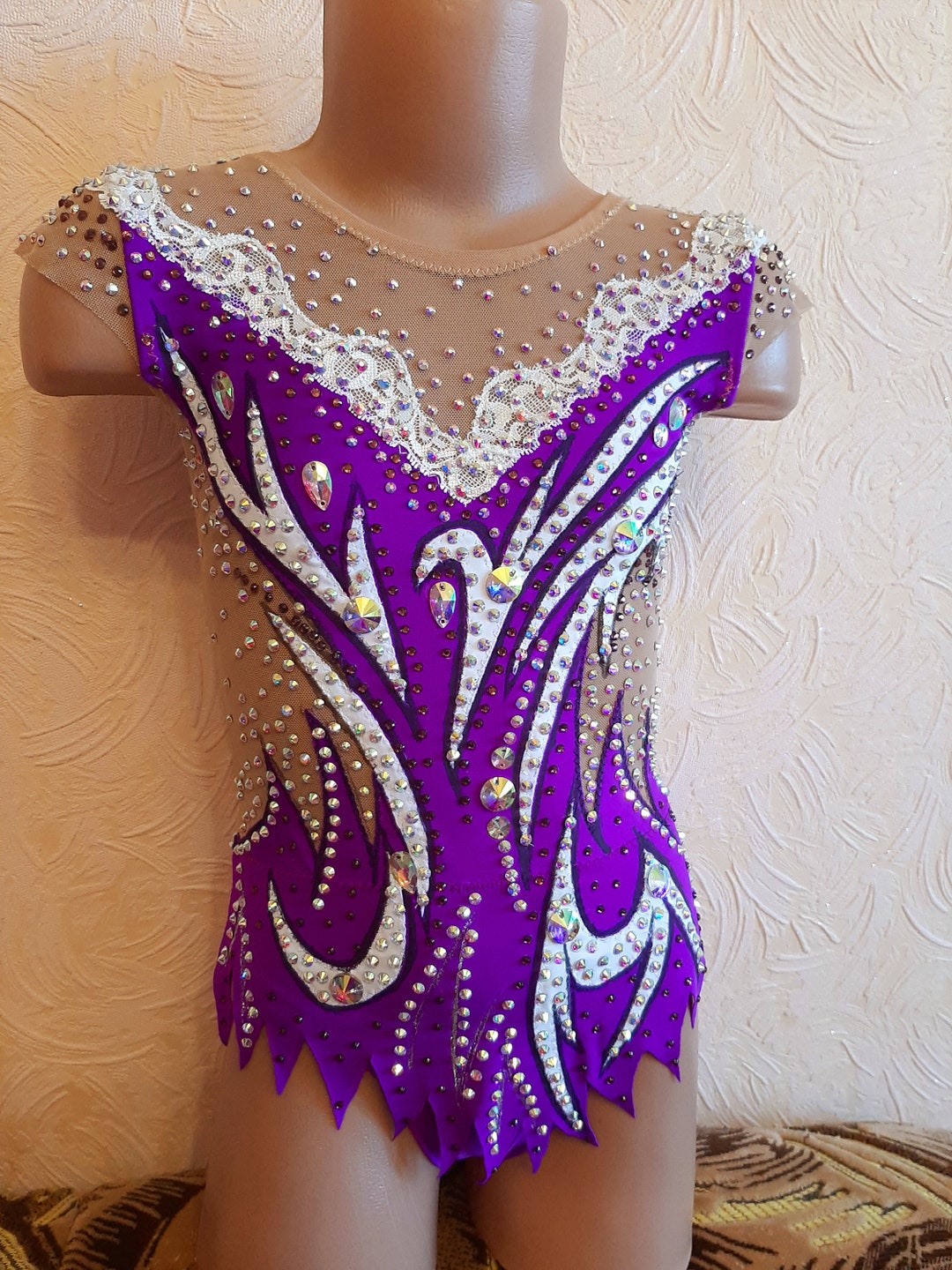 RG Leotard/ Custom Made Girls Rhythmic Gymnastics Leotard, Acrobatics ...