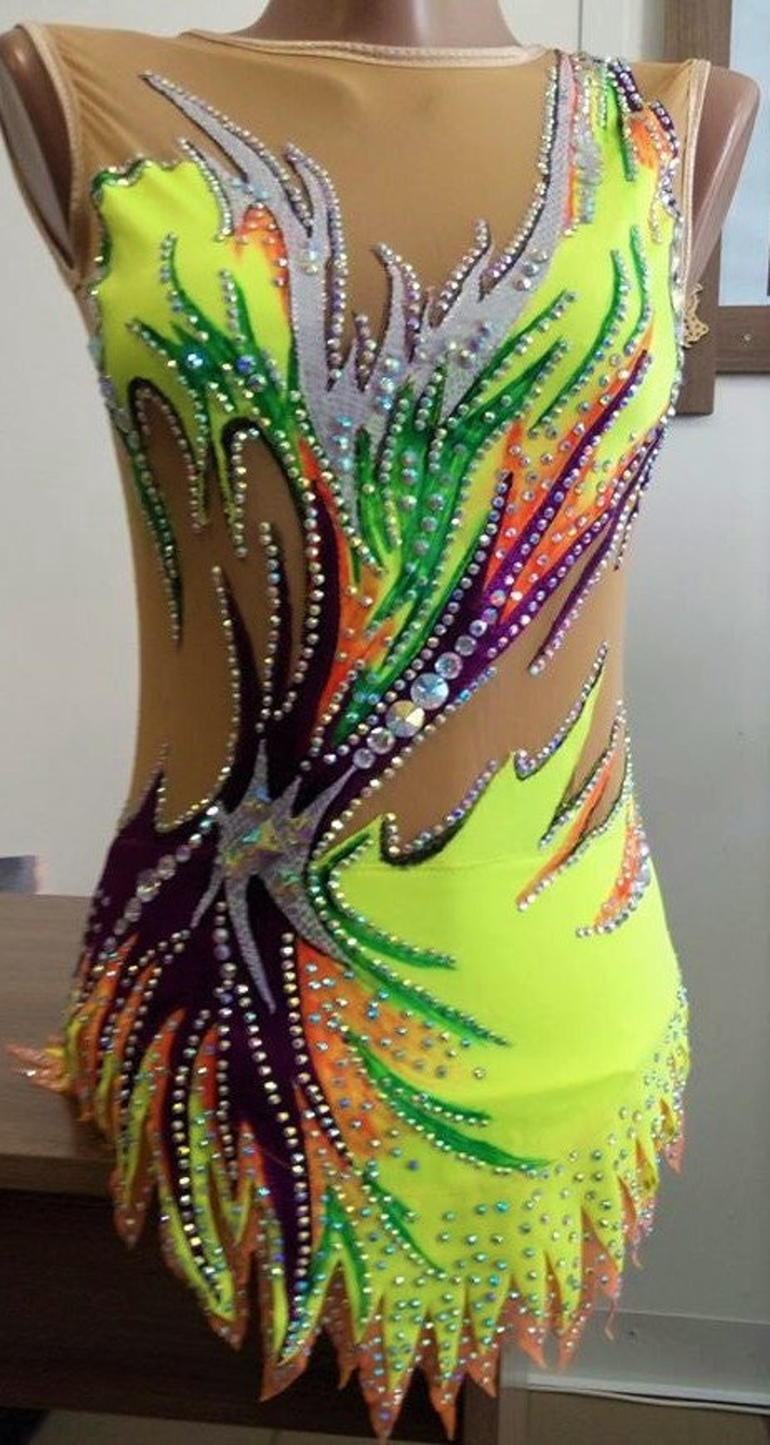 RG Leotard/ Custom Made Girls Rhythmic Gymnastics Leotard, Acrobatics ...