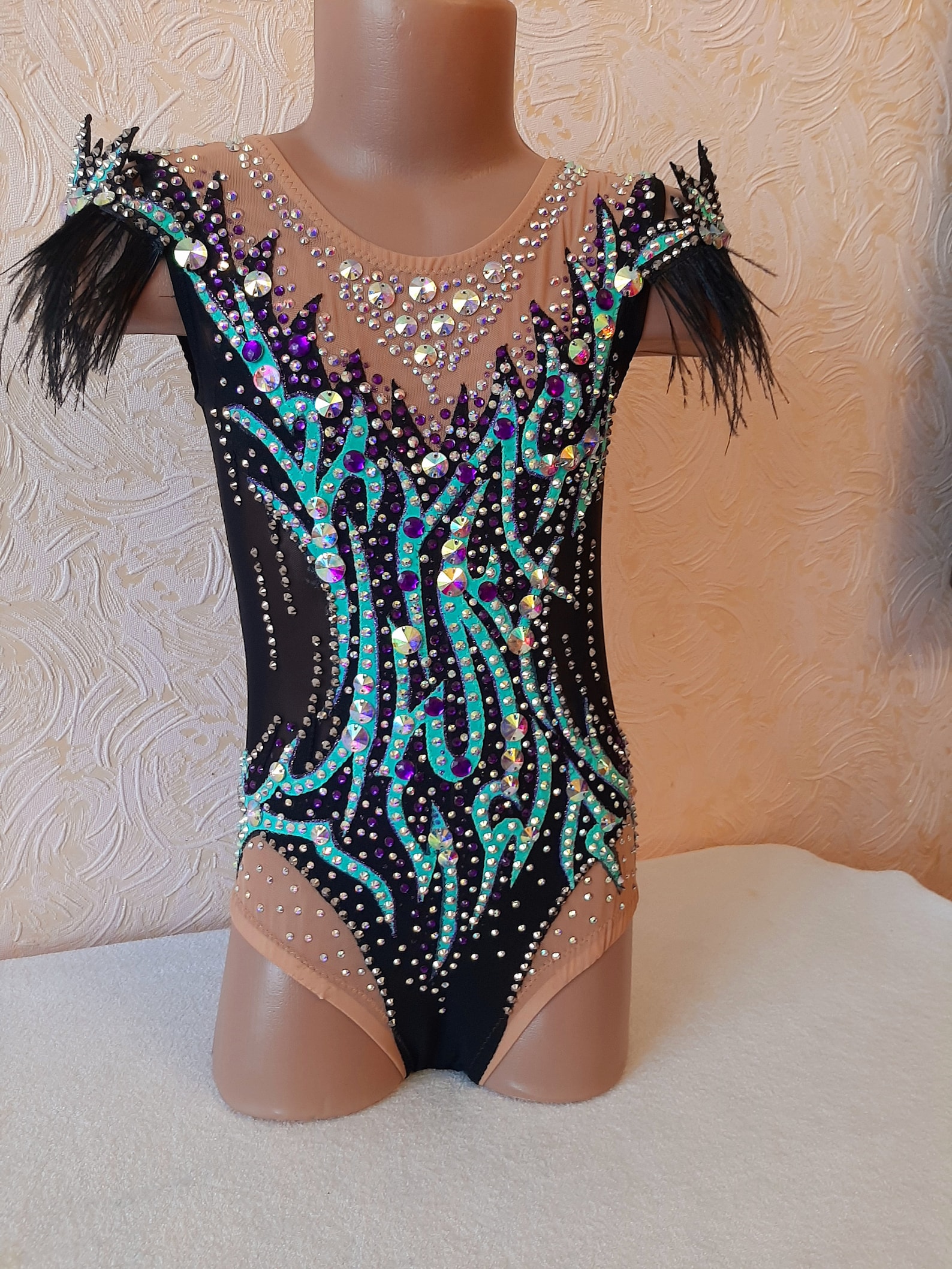 RG leotard/ Custom Made Girls Rhythmic Gymnastics Leotard | Etsy
