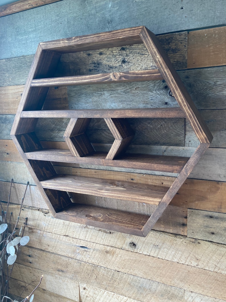 Oil Shelf Oil Storage Oil Display Hexagon Essential Oil | Etsy